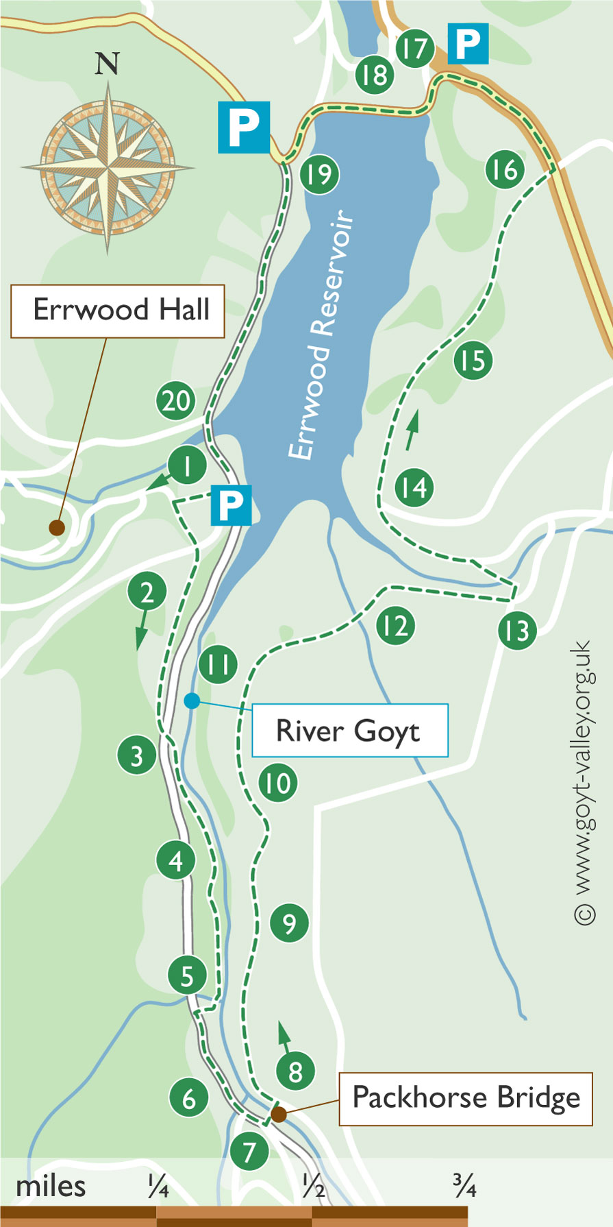 Walk maps | The Goyt Valley