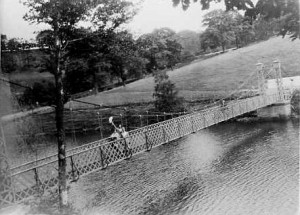 The suspension bridge - Goyt Valley
